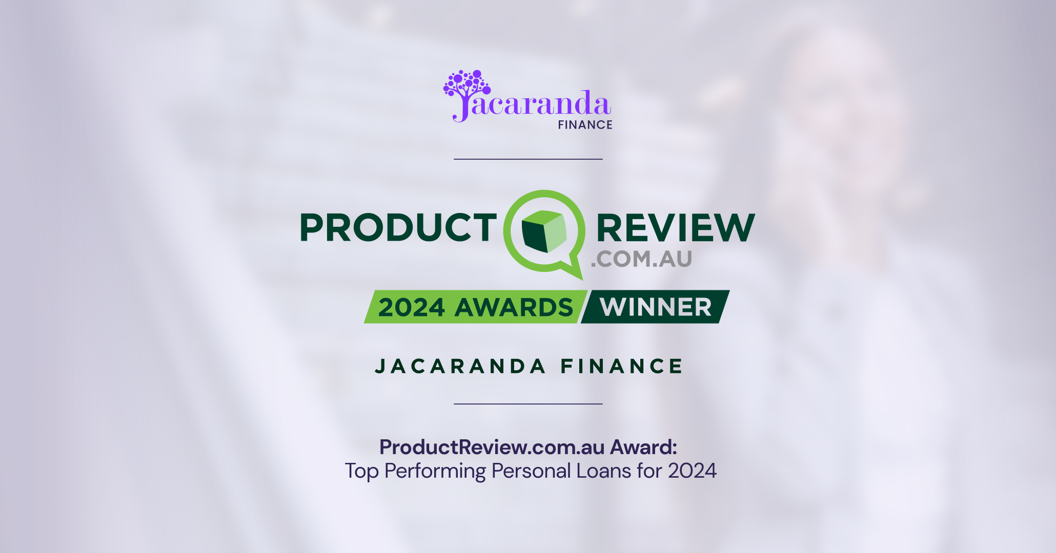 Jacaranda Wins ProductReview.com.au's 2024 Personal Loan Award
